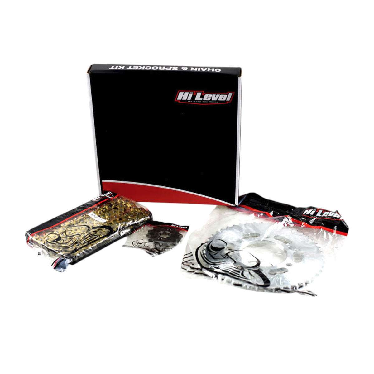 Yamaha YZF-R125 Gold Heavy Duty Chain and Sprocket Kit 2019 to 2020 ...