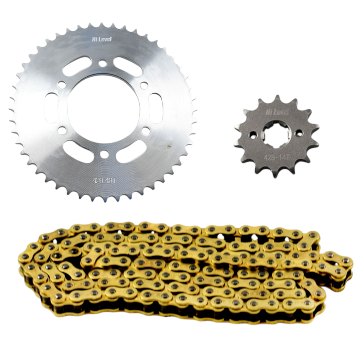 Yamaha YZF-R125 Gold Heavy Duty Chain and Sprocket Kit 2019 to 2020 ...