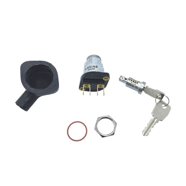 Lucas Complete Ignition Switch Keys Lock Rubber Cover BSA Norton ...