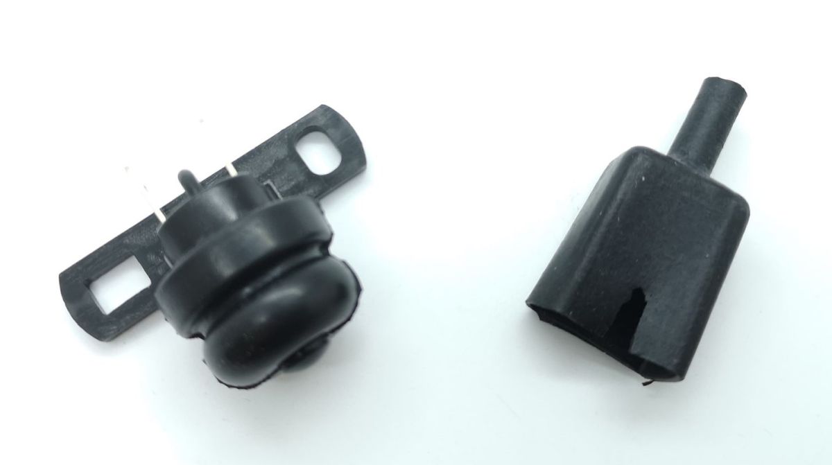 Lucas Style Push Button Stop Rear Brake Light Switch & Rubber Boot BSA ...