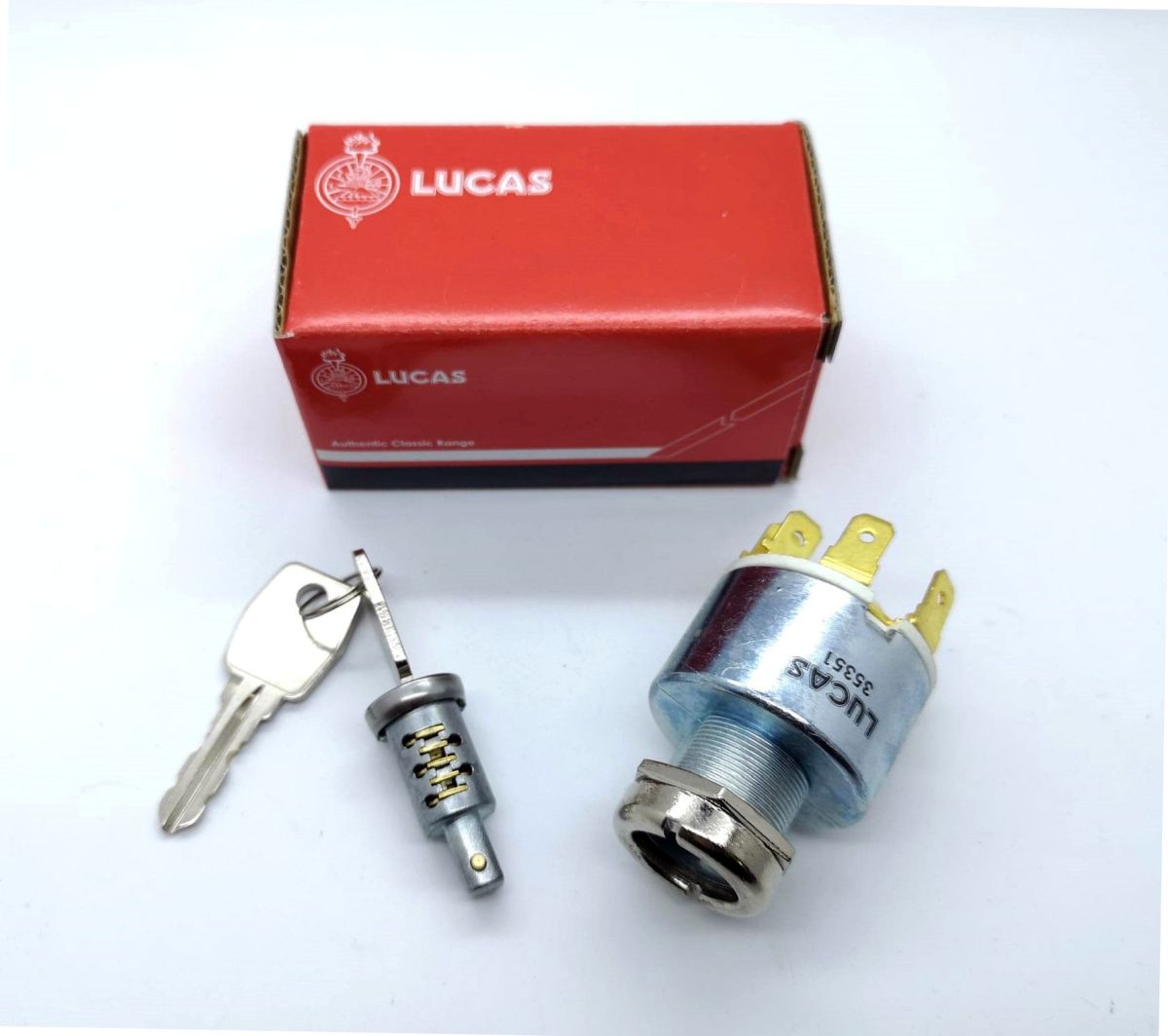 Lucas Ignition 3 Way Lighting Switch Keys & Barrel Triumph T140 ...