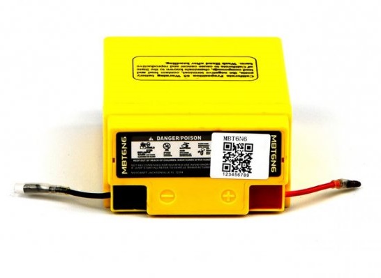 MotoBatt 6V MBT6N6 Battery Replaces 6N6-1B 6N6-1D 6N6-1D-2 6N6-3B 6N6 ...