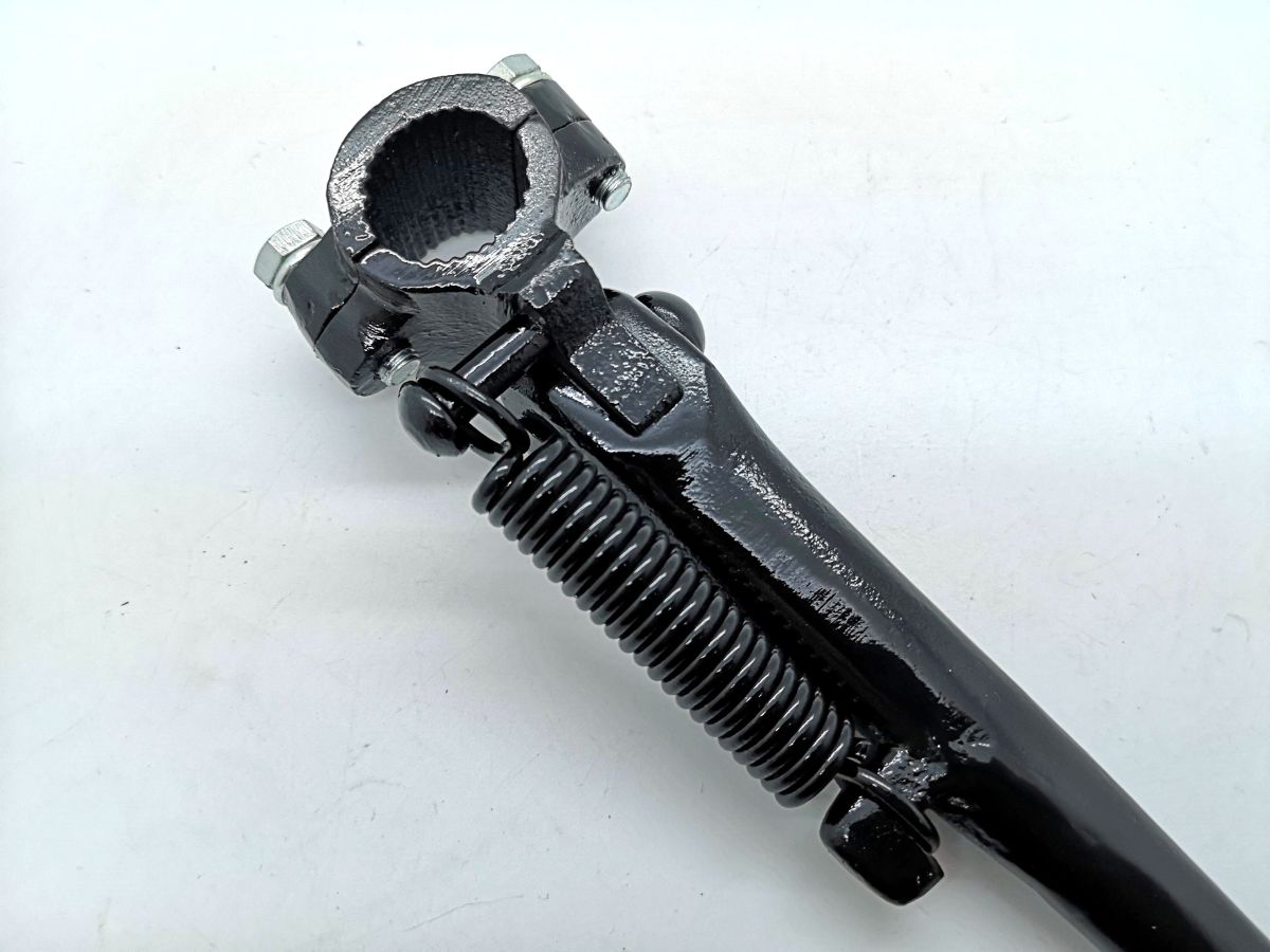 Universal Clamp On Cast Iron Motorcycle Jiffy Kick Side Stand 1-1/8 ...