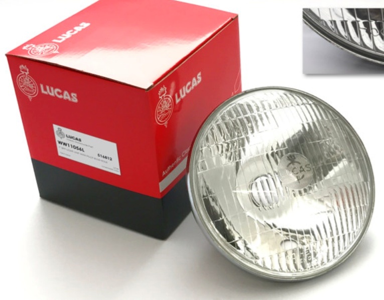 Genuine Lucas Classic Bike - Car 7" BPF 700 Headlamp Beam Unit Pilot ...