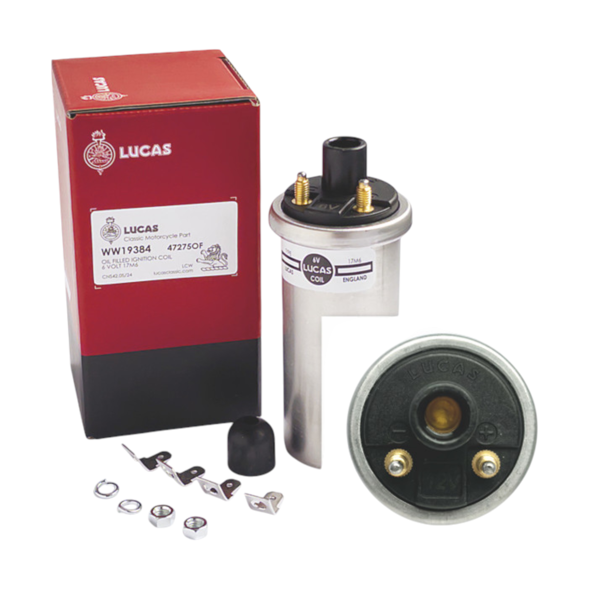 Lucas 6V Oil Filled Electronic Ignition High Performance Coil 17M6 ...
