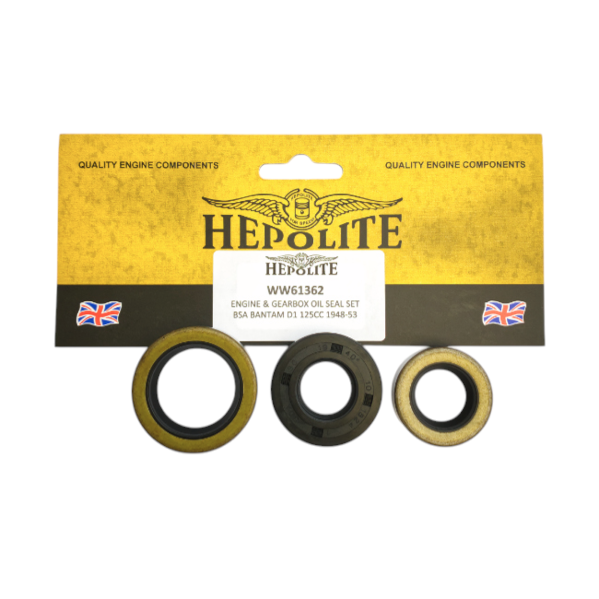 Hepolite Engine Oil Seal Kit For BSA Bantam D1 Model Motorcycles 1948 ...