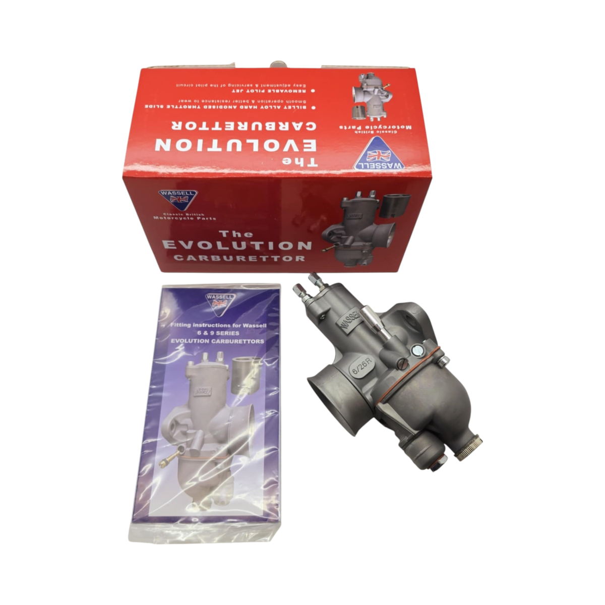 Wassell Evolution RH Bore 4 Stroke 26mm Carb Carburettor 626/300, 6/26R ...